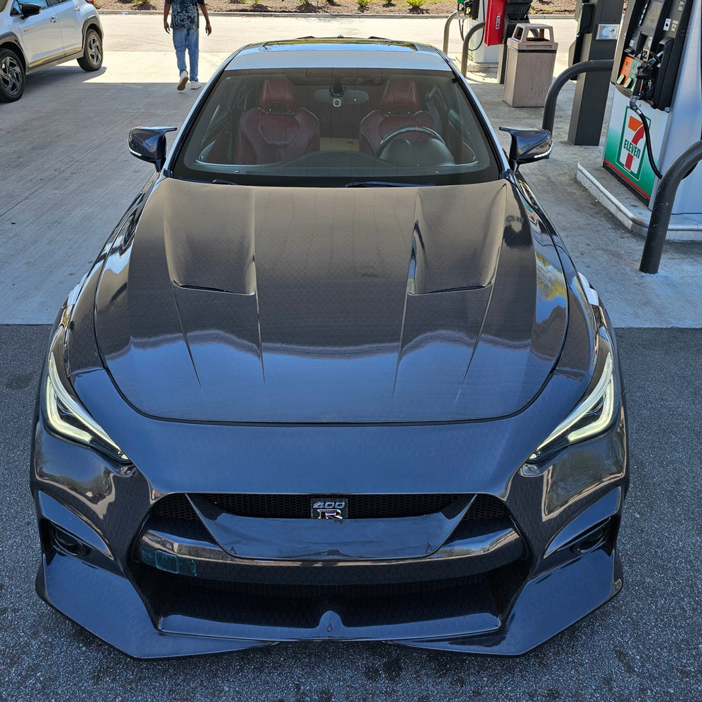 Infiniti Q60 Blitz carbon fiber bumper – S-Motorsports LLC.